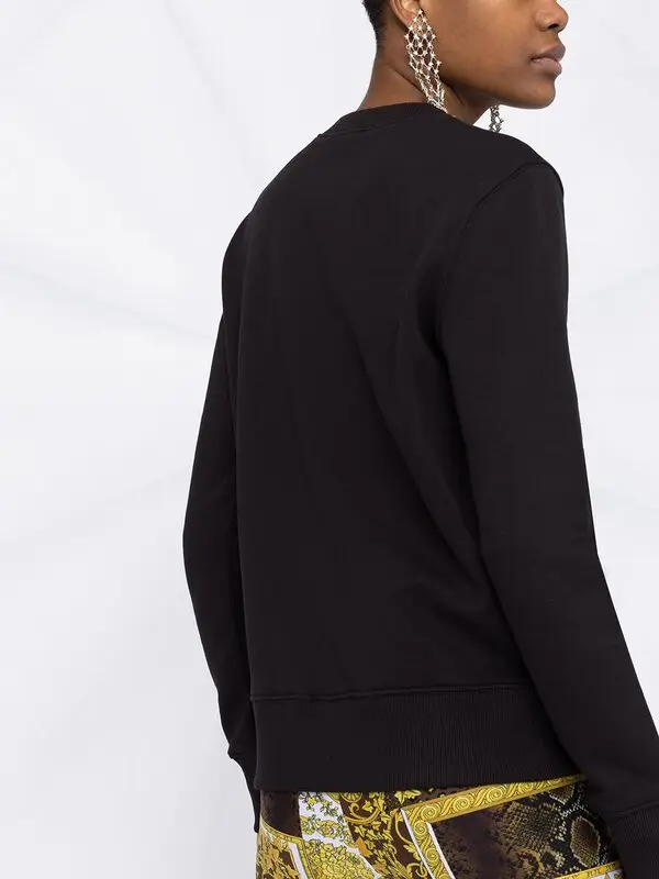 Versace Logo Print Crewneck Sweatshirt