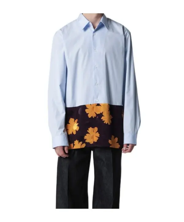 Dries Van Noten Panelled Long-sleeved Shirt