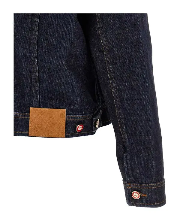 Casablanca Embroidered Logo Denim Jacket