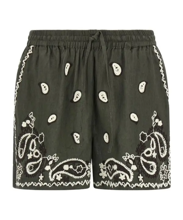 P.a.r.o.s.h Elastic Waist Shorts - Black