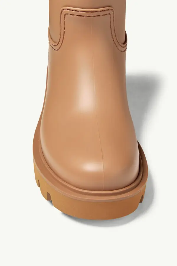 Moncler Kickstream Rain Boots - Light Brown