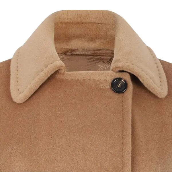 Max Mara Belted Collared Coat - Camel