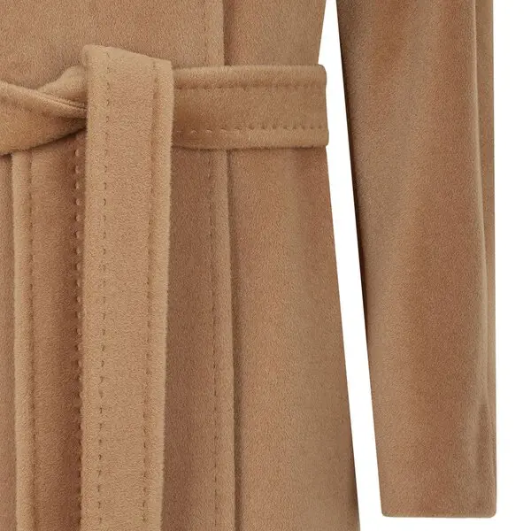 Max Mara Belted Collared Coat - Camel
