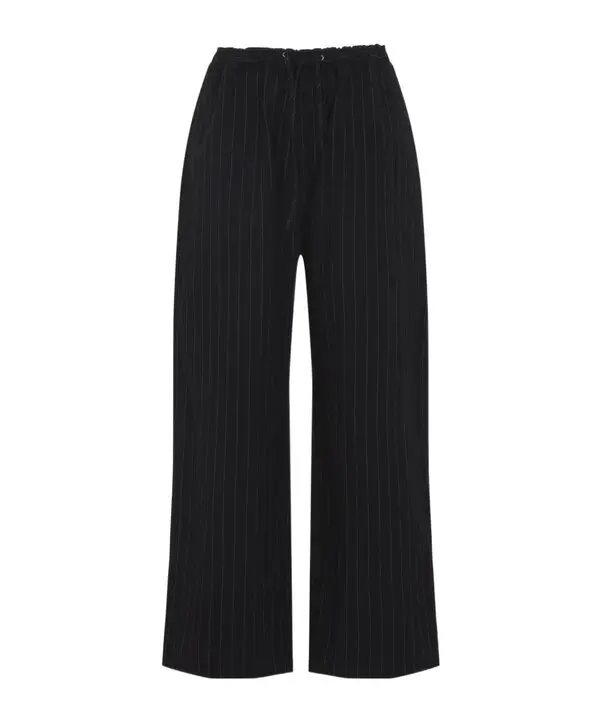 Studio Nicholson Sonny Striped Drawstring Pants - Black