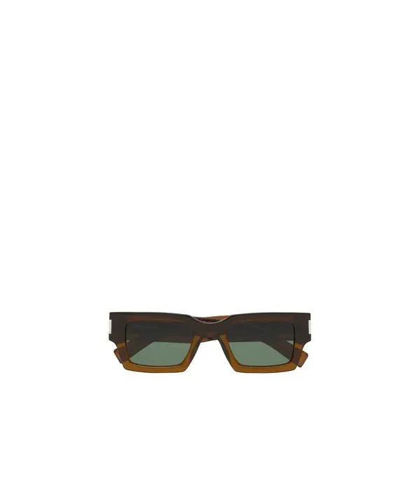 Saint Laurent Sl 572 Square Frame Sunglasses - Green