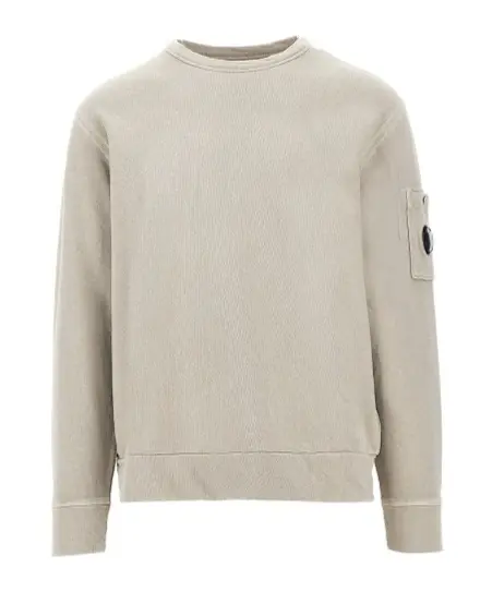 C.P. COMPANY Lens Sleeve Sweatshirt - Nude