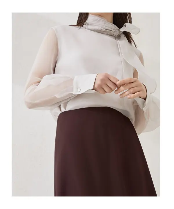 Brunello Cucinelli A-line Flared Hem Midi Skirt - Red