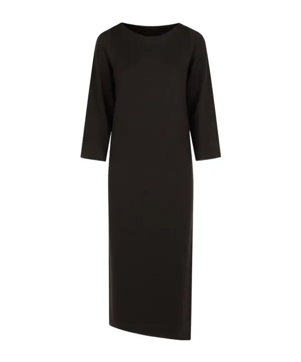 COURREGES Courrges Draped Long Dress - Black