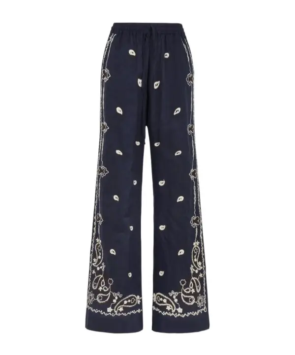 P.a.r.o.s.h Embroidered Trousers - Black
