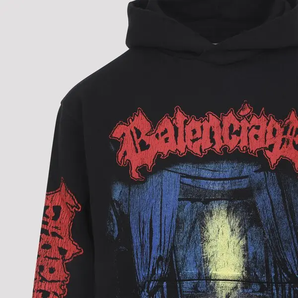 Balenciaga Graphic Printed Medium-fit Hoodie
