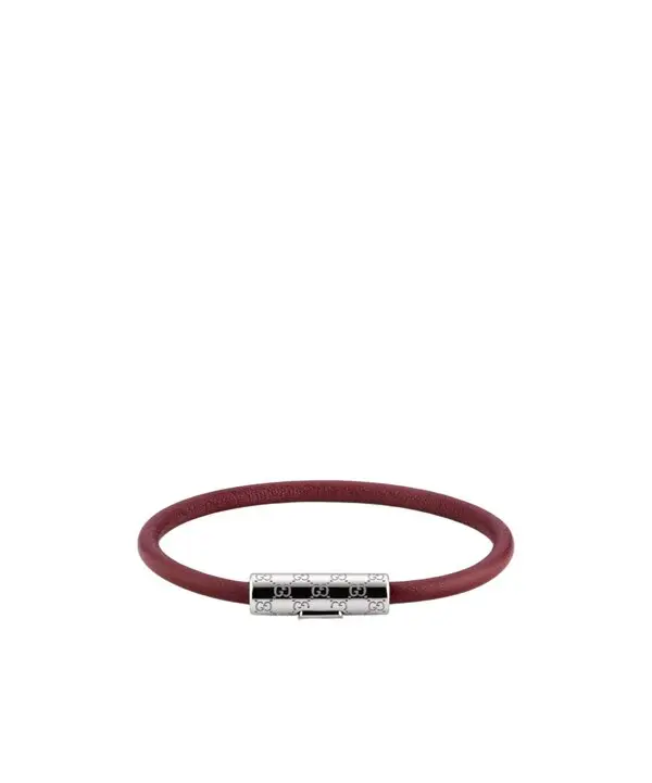 Gucci Bracelet With Gg Detail - Rosso Ancora Red