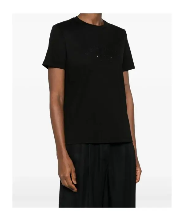 Elisabetta Franchi Logo Detailed Crewneck T-shirt