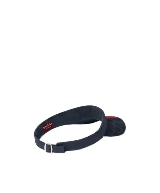 Gucci Gg Cotton Visor With Web Detail