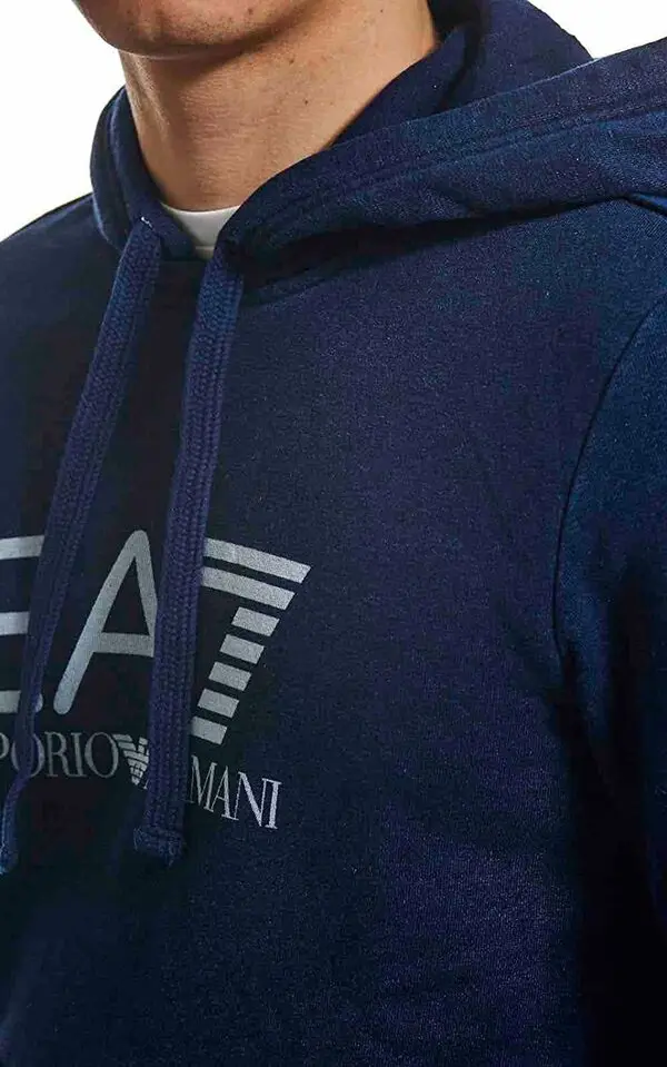 EA7 Logo Detail Hoodie