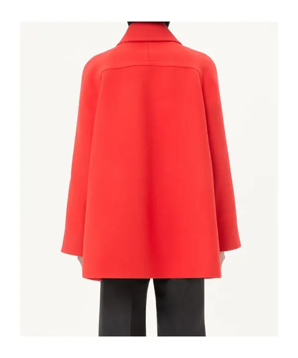 Valentino Garavani Logo Plaque Button-up Coat