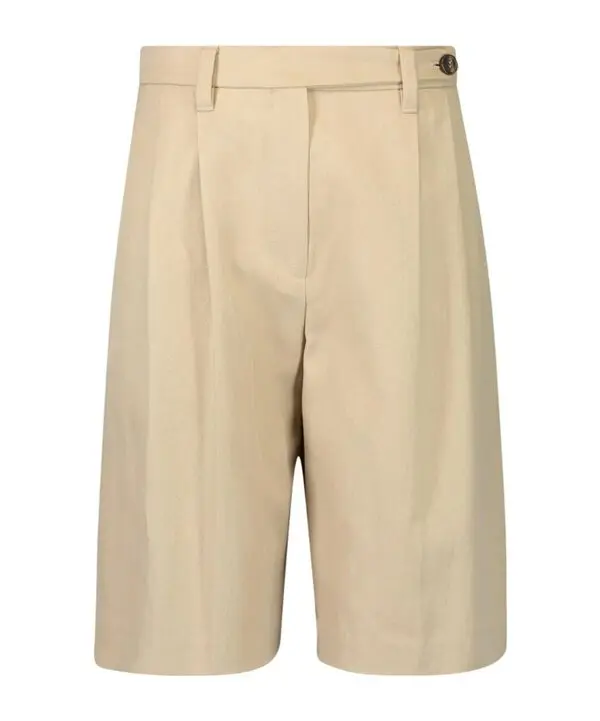 Brunello Cucinelli Pleated Tailored Shorts - Nude