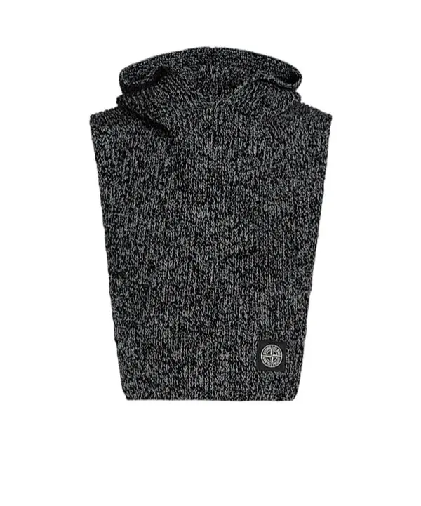 Stone Island Reflective Knit Balaclava - Black