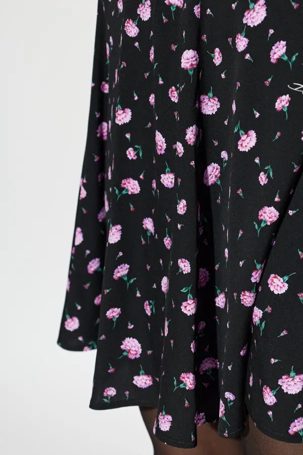 Dolce & Gabbana Floral Print Midi Skirt