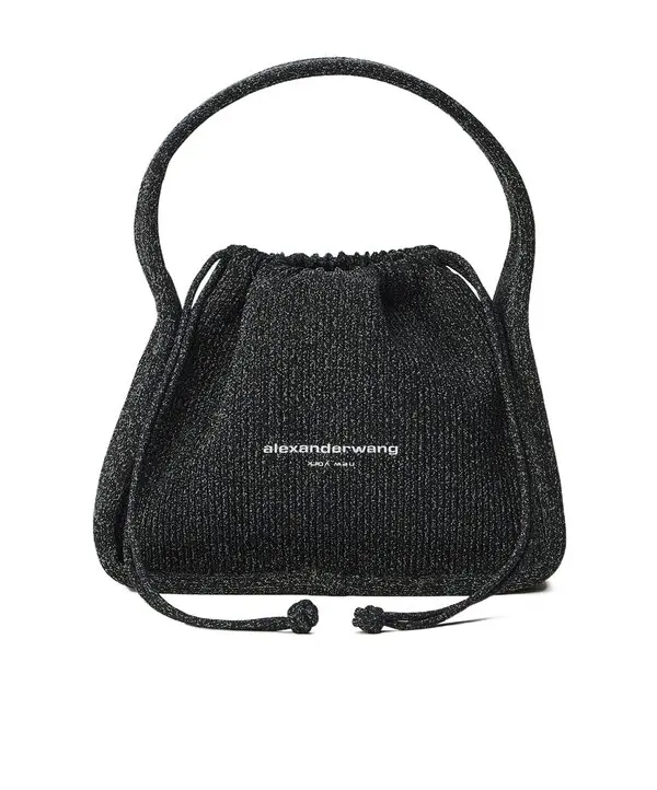 Alexander Wang Ryan Small Knit Tote Bag - Reflective Charcoal Gray