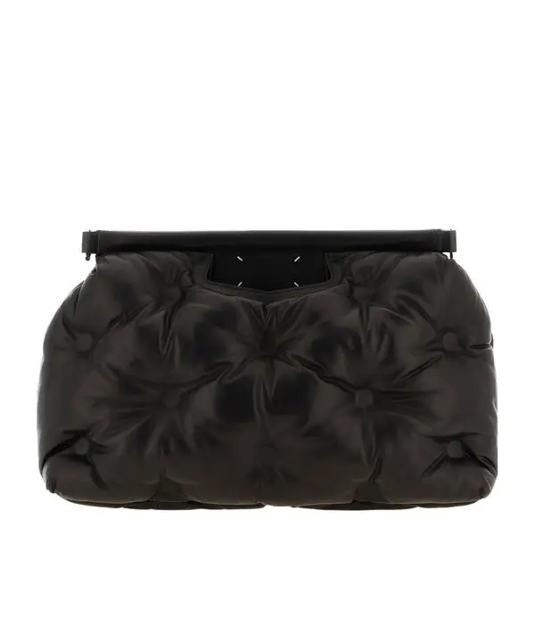 MAISON MARGIELA Quilted Leather Shoulder Bag - Black