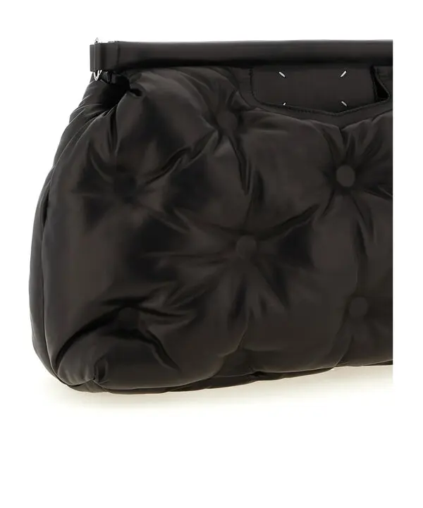 MAISON MARGIELA Quilted Leather Shoulder Bag - Black