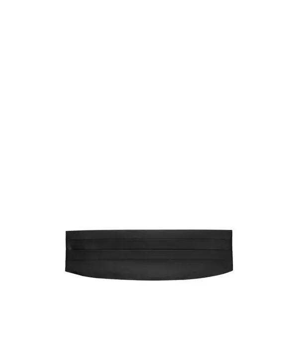 Emporio Armani Pleated Tuxedo Belt - Black