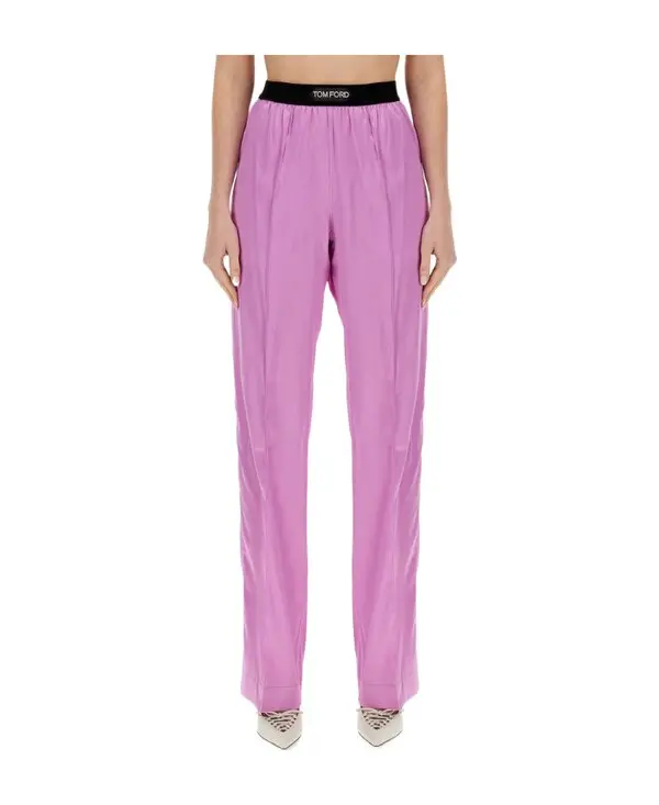 TOM FORD Stretch Satin Pj Pants - Pink