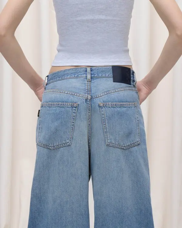 HAIKURE Candy Pleated Jeans - Ionic Blue