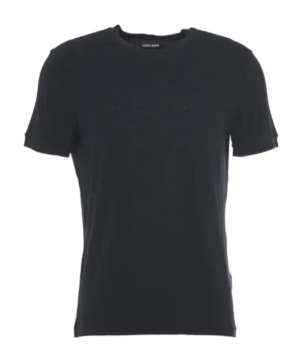 Giorgio Armani Logo Detail T-shirt - Black