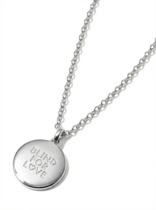 Gucci Blind For Love Pendant Necklace - Silver