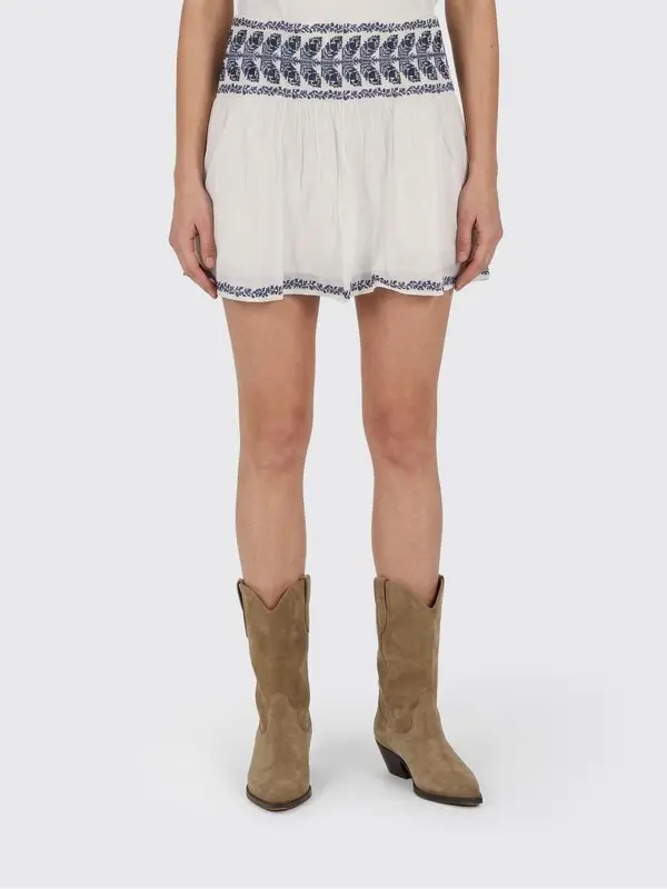 Isabel Marant Étoile A-line Midi Skirt With Embroidery