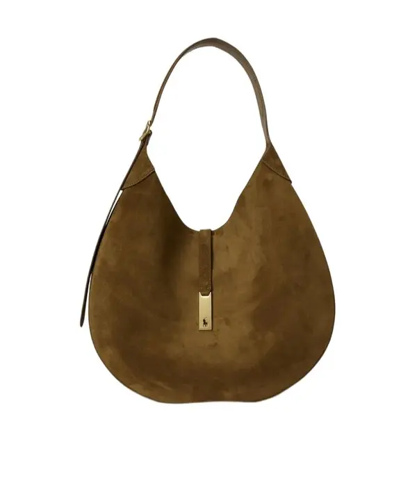 Polo Ralph Lauren Large Logo-plaque Shoulder Bag - Brown