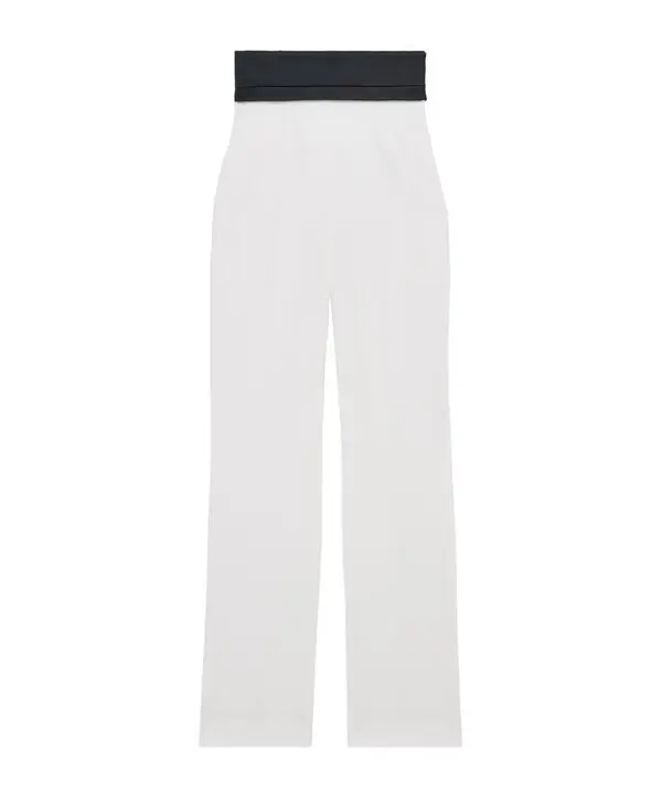 Alexander McQueen High Waisted Tailored Trousers - White