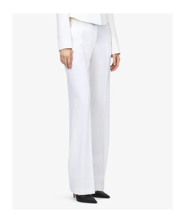 Alexander McQueen High Waisted Tailored Trousers - White