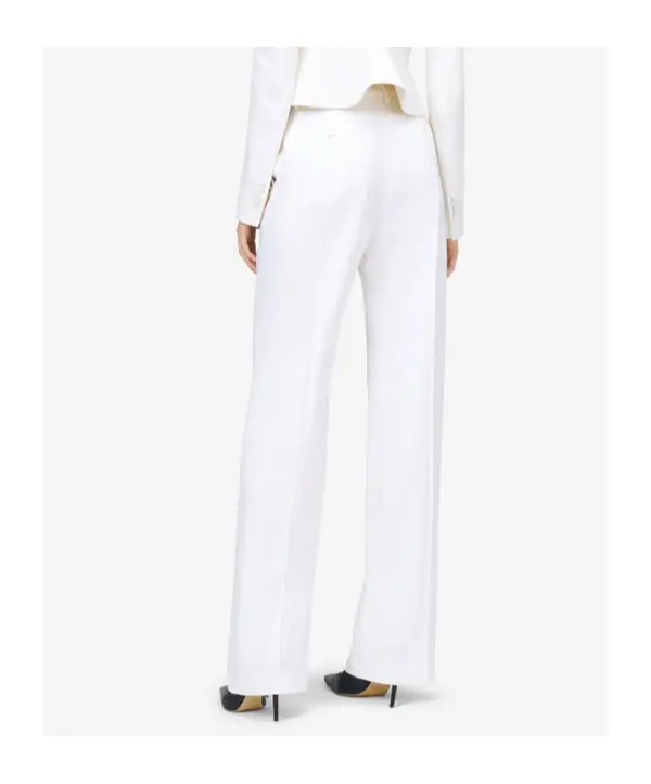 Alexander McQueen High Waisted Tailored Trousers - White