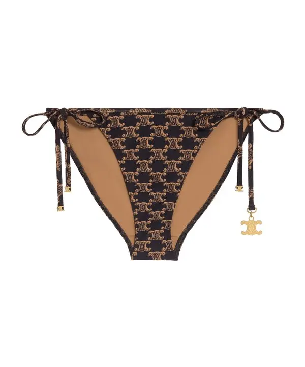 Celine Triomphe Monogram Swimsuit Bottom - Brown