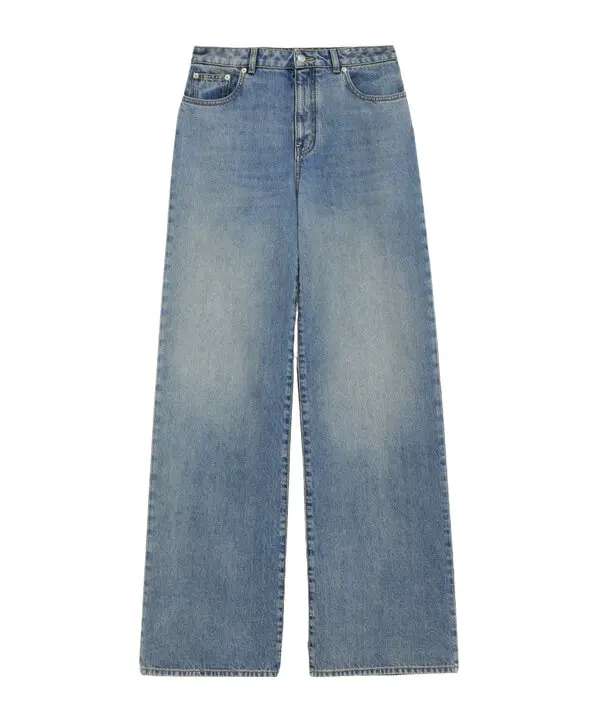 Alexander McQueen Wide-leg Jeans - Washed Blue
