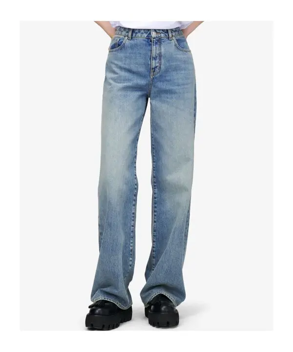 Alexander McQueen Wide-leg Jeans - Washed Blue