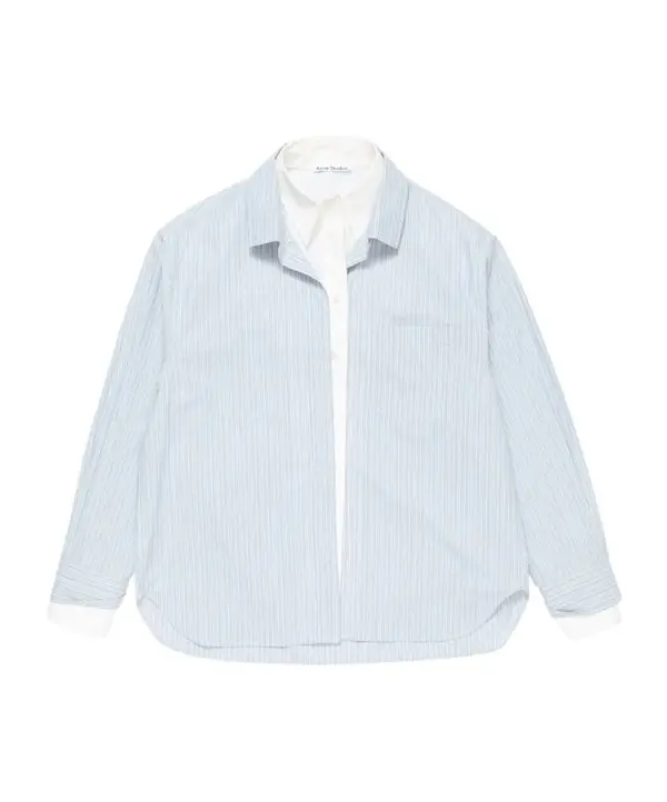 Acne Studios Striped Layered Button-up Shirt - White