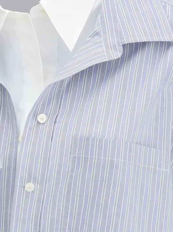 Acne Studios Striped Layered Button-up Shirt