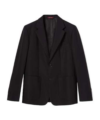 Gucci Single Breasted Cotton Canvas Jacket - Black