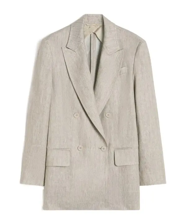 Max Mara Double-breasted Blazer - Nude