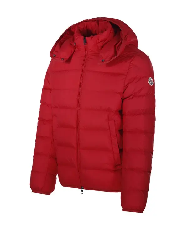 Moncler Hooded Zip-up Padded Jacket - Red