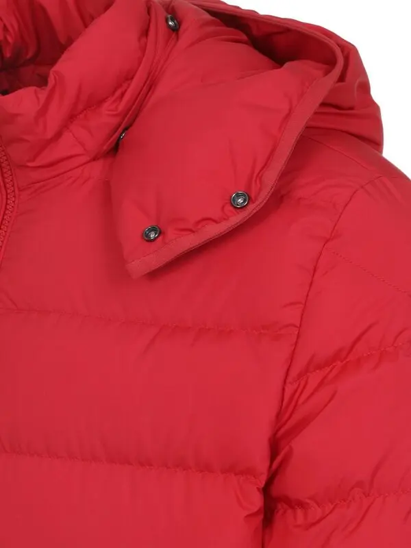 Moncler Hooded Zip-up Padded Jacket - Red