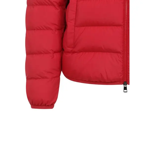 Moncler Hooded Zip-up Padded Jacket - Red