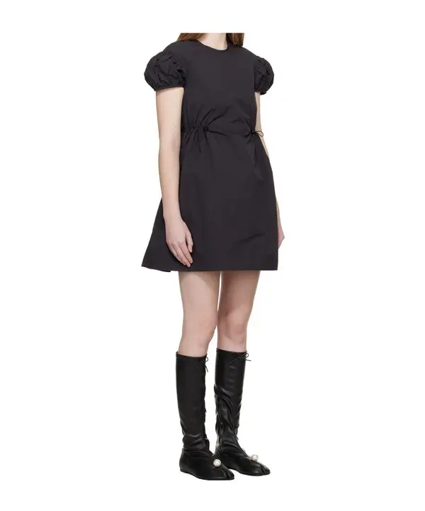 Cecilie Bahnsen Round Neck Puff Sleeve Mini Dress