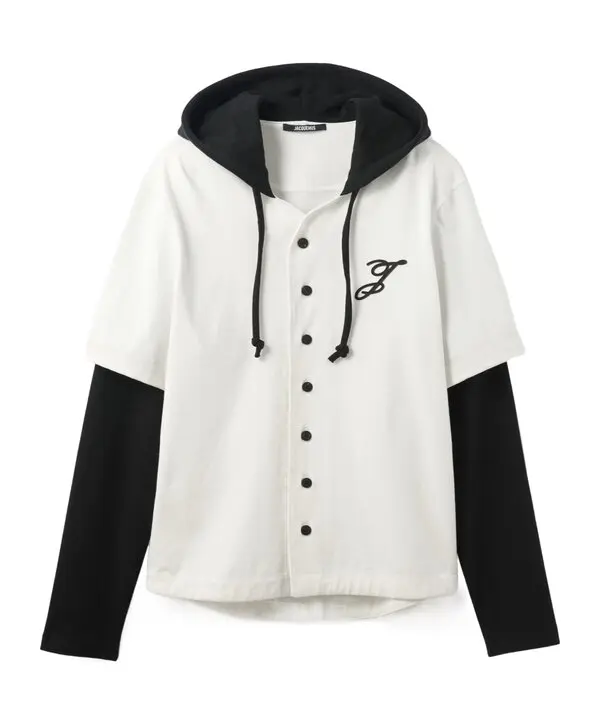 Jacquemus Layered Hooded Button Sweatshirt