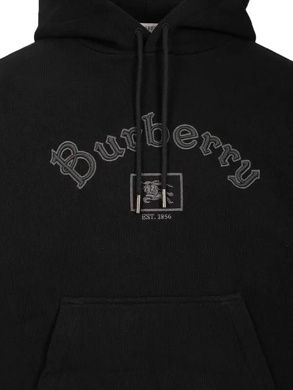 Burberry Gothic Logo Cotton Hoodie