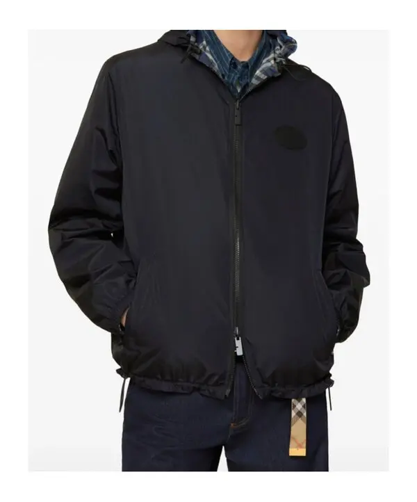 Burberry Checked Hooded Reversible Jacket