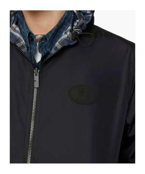 Burberry Checked Hooded Reversible Jacket